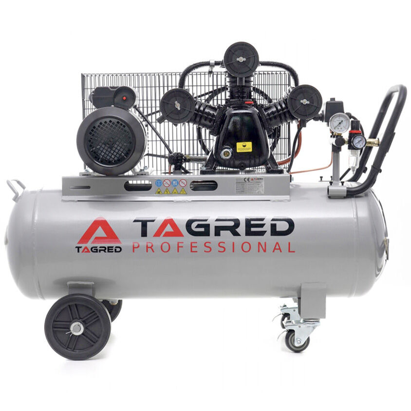 Kompresor olejowy, sprężarka TAGRED 100L 3-tłokowy, separator TA324